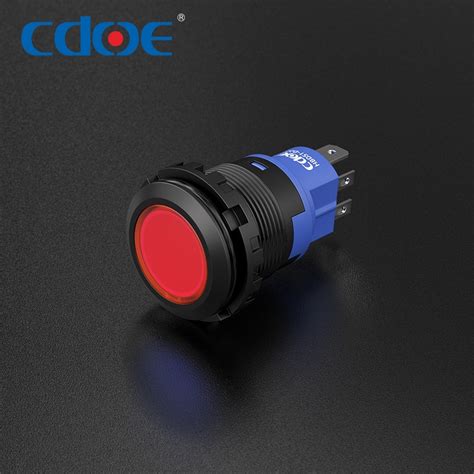 China Manufacturers Plastic Push Button 22mm Cdoe Pushbutton