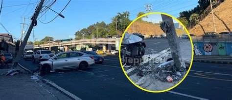 Automovilista Choca Contra Un Poste Tras Dormirse Al Volante Noticias