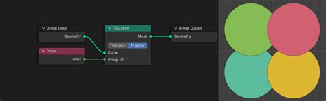 Fill Curve Node Blender几何节点参考手册