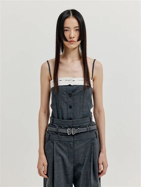 Eenk Xivia Sleeveless Button Top Grey Top Outfits Clothes For