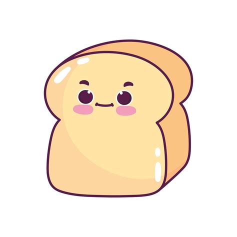 Cute Cartoon Bread 2759502 Vector Art At Vecteezy