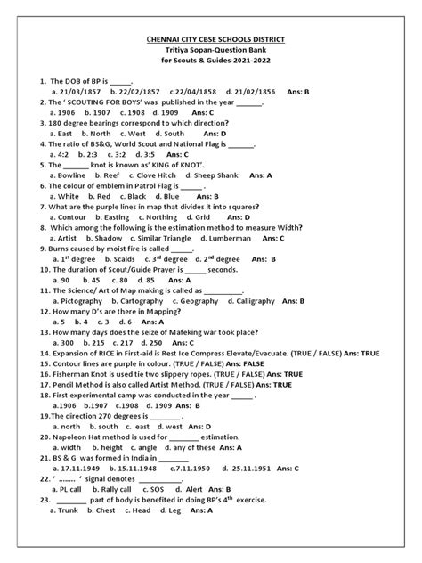 Questioner Pdf New 1 Pdf Scouting Youth Movements