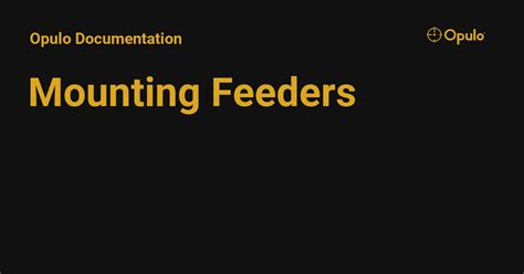 Mounting Feeders Opulo Documentation Mounting Feeders Opulo Documentation