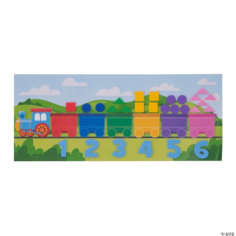 Counting And Sorting Train Educational Craft Kit Makes 12