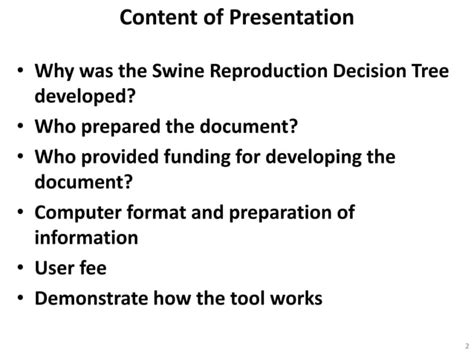 Reproductive Decision Tree PPT