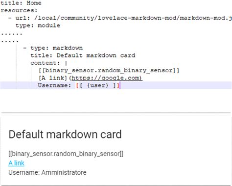 Markdown Mod Improve The Built In Markdown Card Page Dashboards Frontend Home