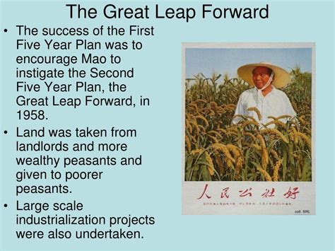 Ppt Mao Zedong Communist China The Great Leap Forward The Cultural