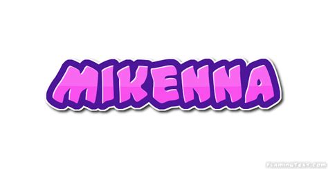 Mikenna Лого Бесплатный инструмент для дизайна имени от Flaming Text