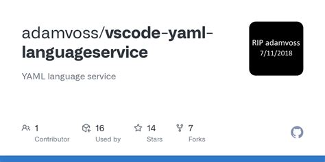 GitHub Adamvoss Vscode Yaml Languageservice YAML Language Service