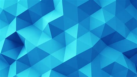 Blue Polygonal Geometric Surface Computer Generated Seamless Loop