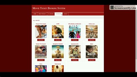 Php And Mysql Project On Movie Ticket Booking System Youtube