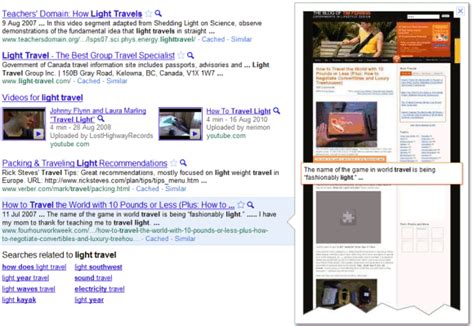 Google Instant Previews