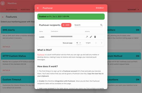 Pushover Alerts