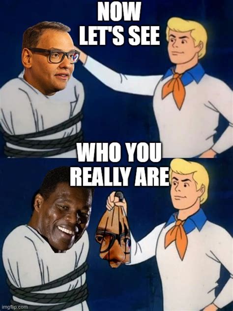 George Santos as Herschel Walker Scooby Doo Fred unmasked reveal - Imgflip