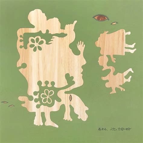 심상영재미술 22℃ 양자의 가족 300 × 300cm 2024년 작 목판 위 아크릴 폴리머 에멀션 Ai 인공지능이 그림을 그리는 시대에 살고 있습니다 이제