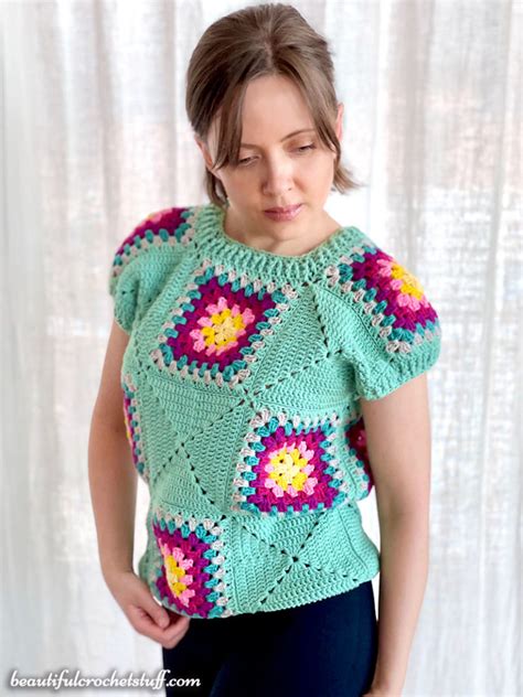 PATCHWORK GRANNY SQUARE VEST FREE PATTERN Beautiful Crochet Stuff