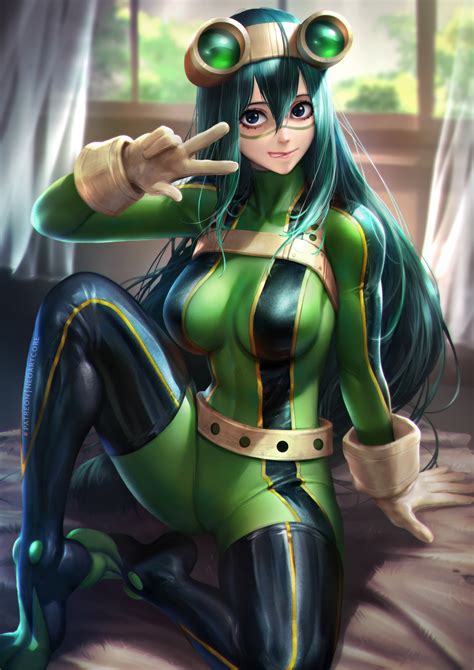 Wallpaper Tsuyu Asui Boku No Hero Academia My Hero Acadamia Fantasy Girl Anime Girls
