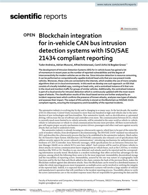 pdf blockchain integration for in vehicle can bus intrusion detection