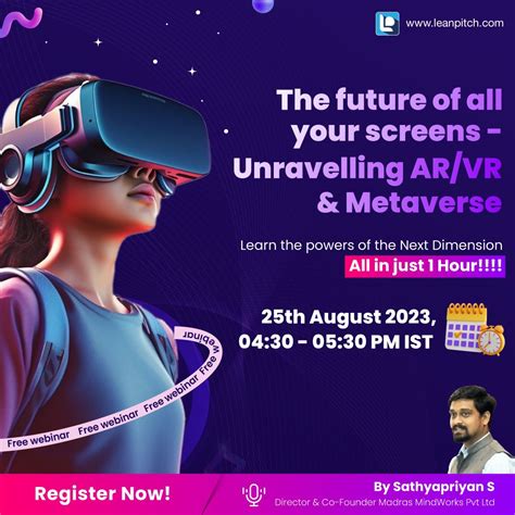 Ravikumar R On Linkedin Ar Vr Metaverse Virtualreality Augmentedreality Webinar Skills…