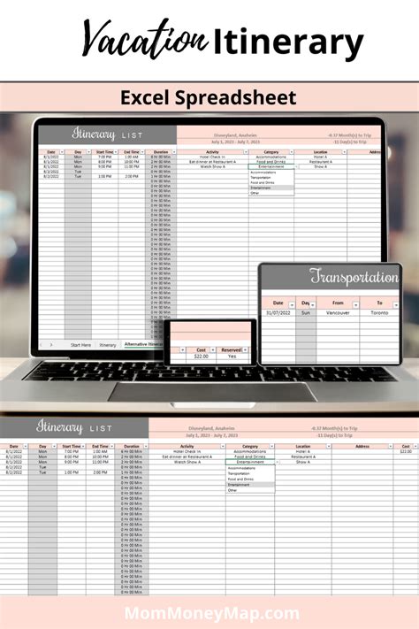 Excel Vacation Template