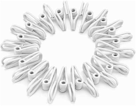 Mr Pen Pvc Coated Utility Clips 2 Inch 18 Pack White