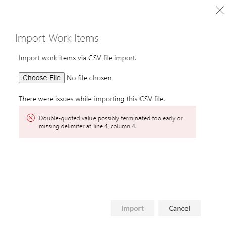 Import, update, and export bulk work items with CSV files - Azure Boards | Microsoft Learn