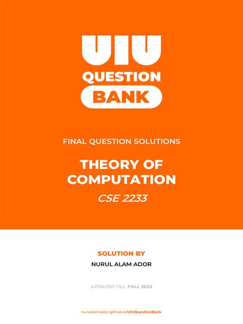 theory of computation final solution pdf formalism deductive