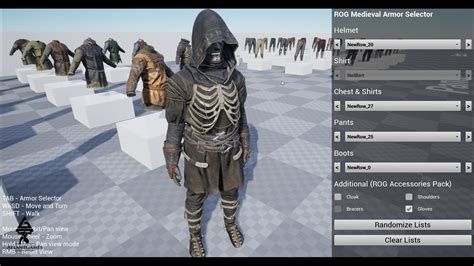 Leaked Game Assets Rog Modular Medieval Armor And Cloth