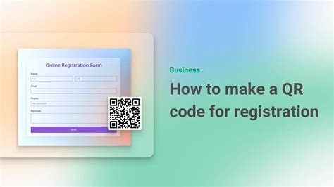 How To Make A Qr Code For Registration 123formbuilder Blog
