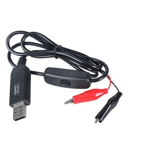Кабель usb штекера с зажимами типа крокодил для тестовых проводов с