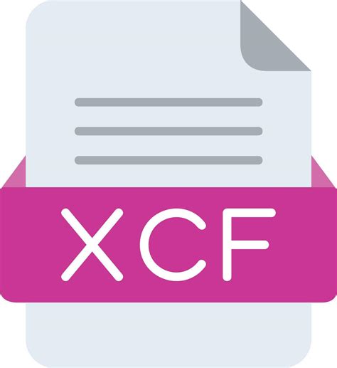 XCF File Format Line Icon Vector Art At Vecteezy