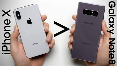 25 Reasons Why Iphone X Is Better Than Galaxy Note 8 Youtube