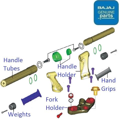 bajaj pulsar ns125 2021 22 handle bar