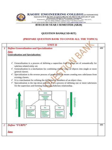 Unit 2 Oose Question And Answers Pdf Use Case Object Computer