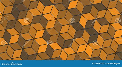 Minimalist 3d Cubes Pattern Editable Abstract Background Design Vector Template Stock Vector