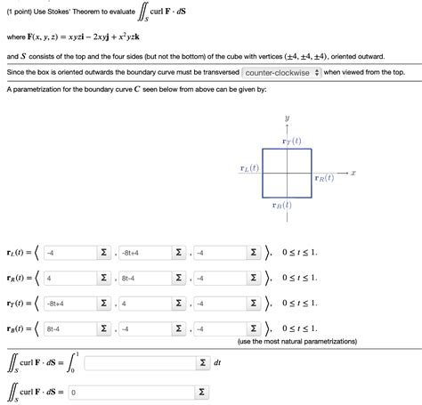 use stokes theorem to evaluate ∬𝑆curl 𝐅⋅𝑑𝐒∬scurl