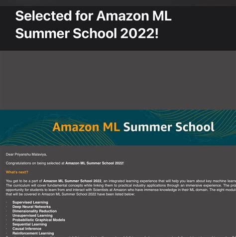 Amazon Machinelearning Ml Mlengineer Deeplearning Aws Neuralnetworks Priyanshu Malaviya