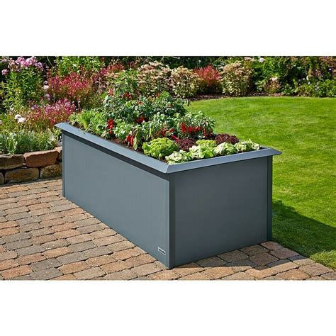 Gardol Hochbeet Doppelwandig 200 X 100 X 76 Cm Stahl Anthrazit