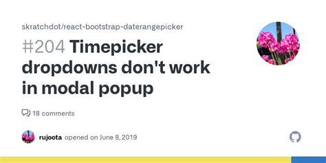 Timepicker Dropdowns Dont Work In Modal Popup · Issue 204 · Skratchdotreact Bootstrap