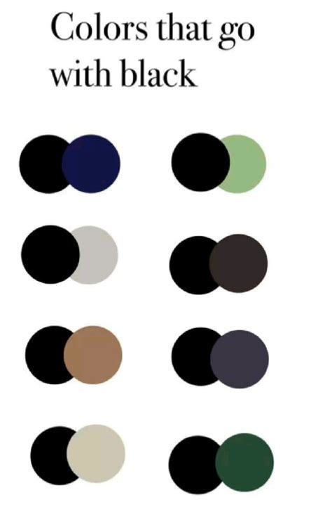 Pin By Gilang Januar On Colour Combinations Color Combinations For Clothes Black Color