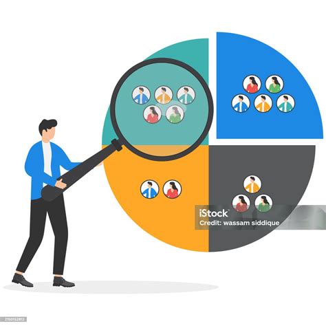 Customer Segment Analysis For Marketing Or Advertising Concept Target