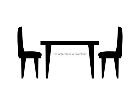 Table And Chairs Eps File Table And Chairs Cut File Table Etsy