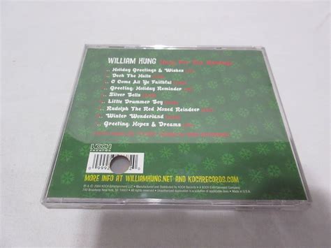 Aa Upc Hole Punched Promo Hung For The Holidays William Hung American