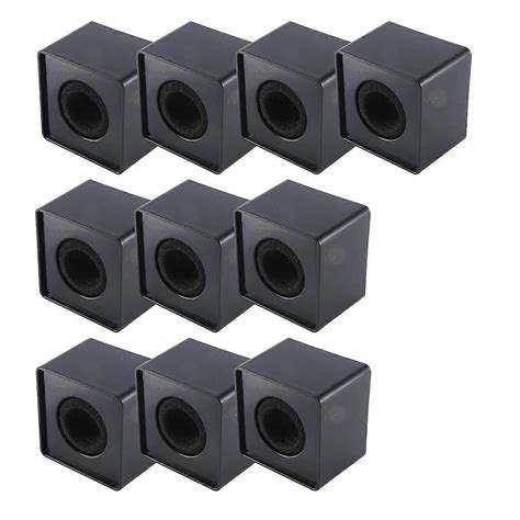 10pcs Microphone Markflag Mic Station Cube Square Interview Box Stand Flags Shaped Holder