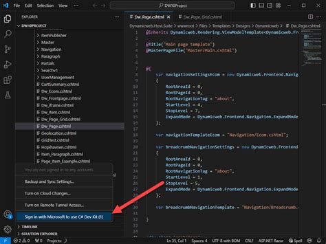 Install Using Vs Code Dynamicweb 10 Developer Documentation