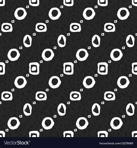 Geometric Monochrome Seamless Pattern Royalty Free Vector