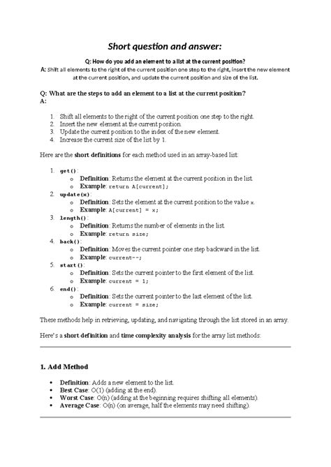 Short Question And Answer With Mcqs Short Question And Answer Q How