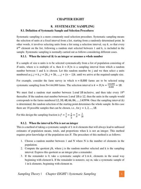 Sampling CH-8 | Download Free PDF | Sampling (Statistics) | Estimator