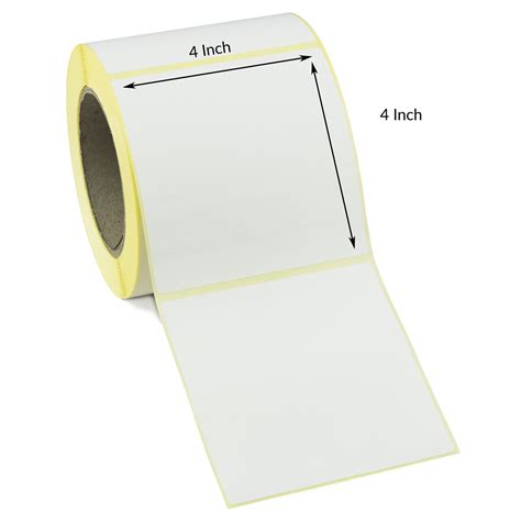 4x4 Inch Direct Thermal Labels Permanent Adhesive — Cdm Labels Ltd