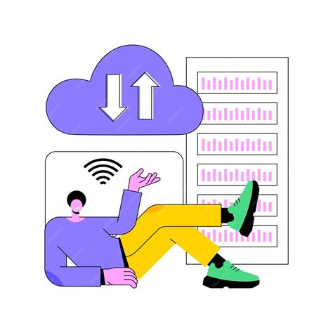 Premium Vector Edge Computing Abstract Concept Vector Illustration